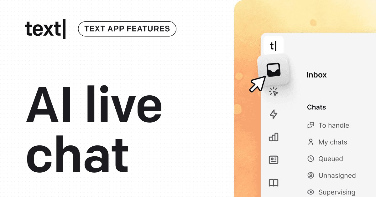AI Live Chat Software for Website | Text.com Features