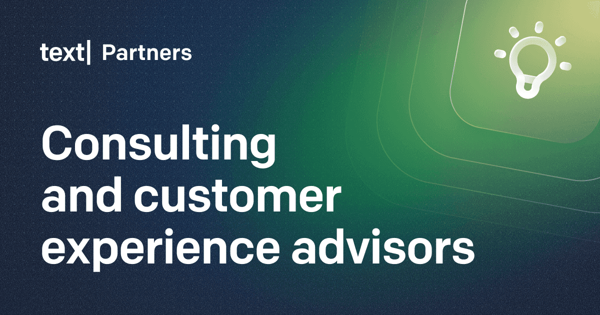 AI-Powered Consulting and CX Advisors Partner Program | Text